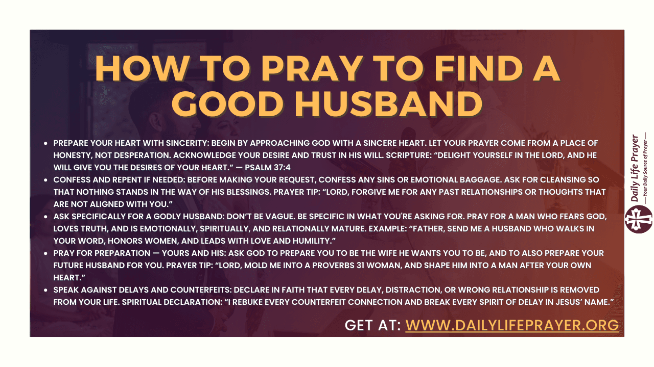 Prayer to Find a Husband